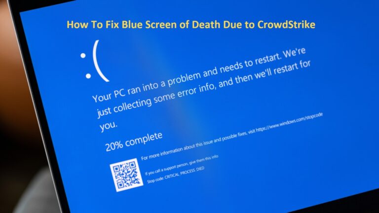 How to Fix CrowdStrike Blue Screen Error on Windows - Newlite
